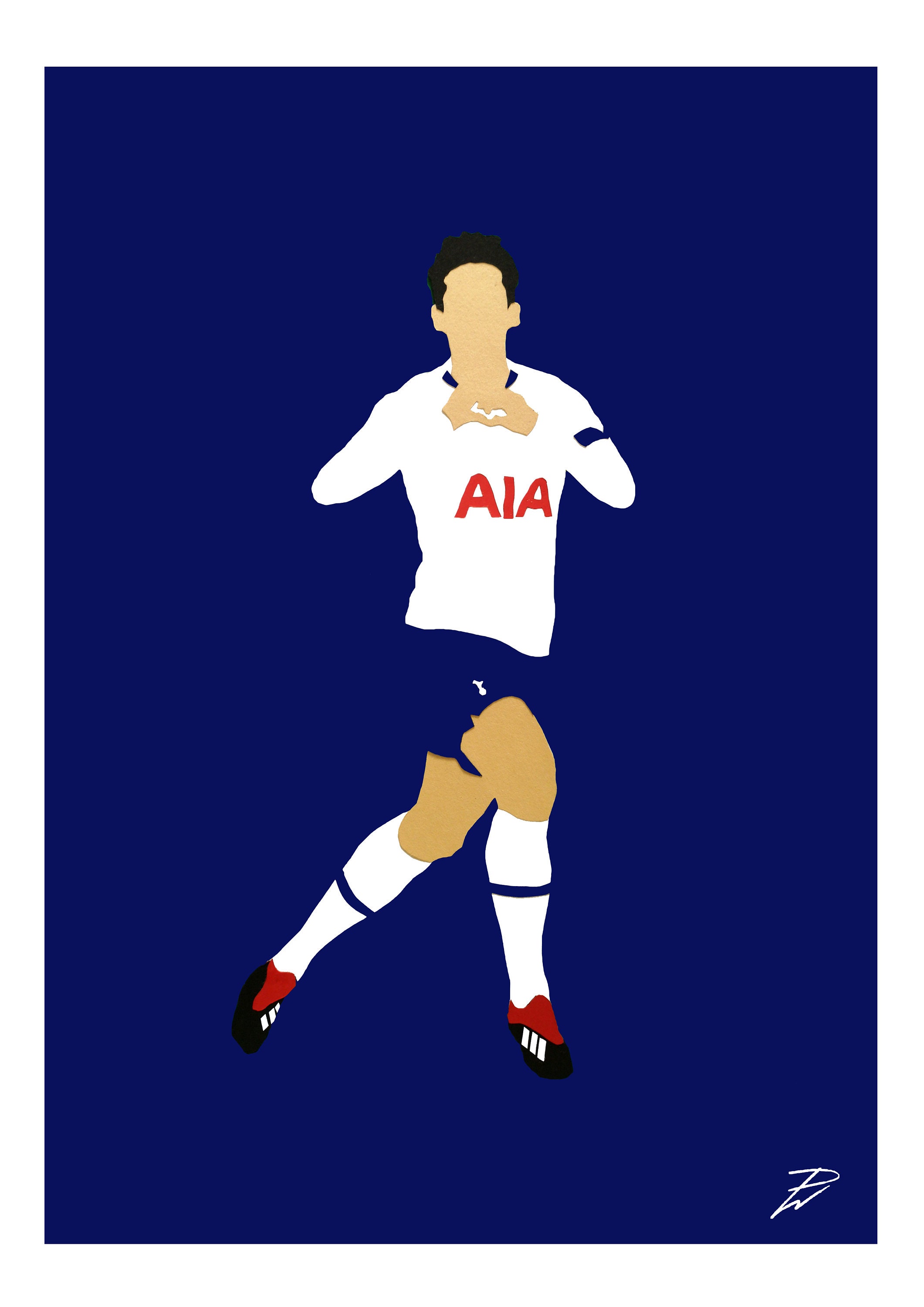 Art & Collectibles Digital Prints Tottenham Poster Print Son Heung-Min ...