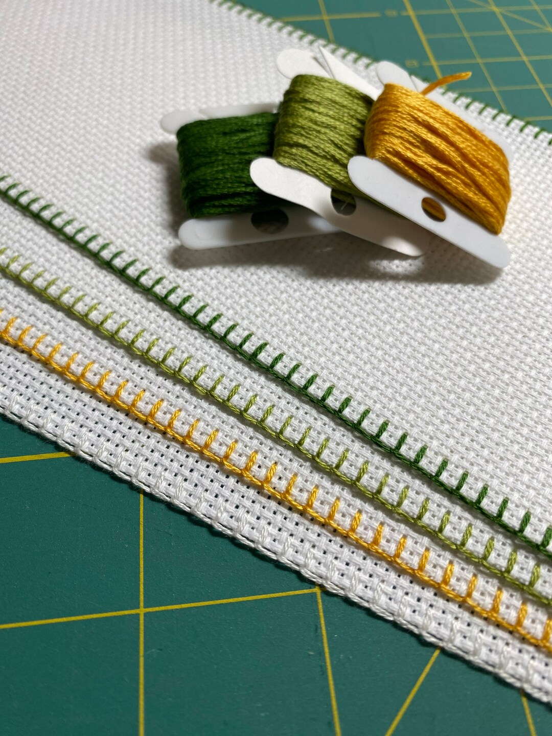 14ct Blank White Aida Cross Stitch Bookmarks Set of 4 - Etsy