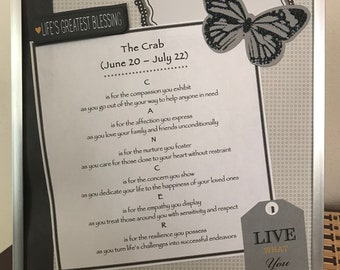 Cancer poem | Etsy