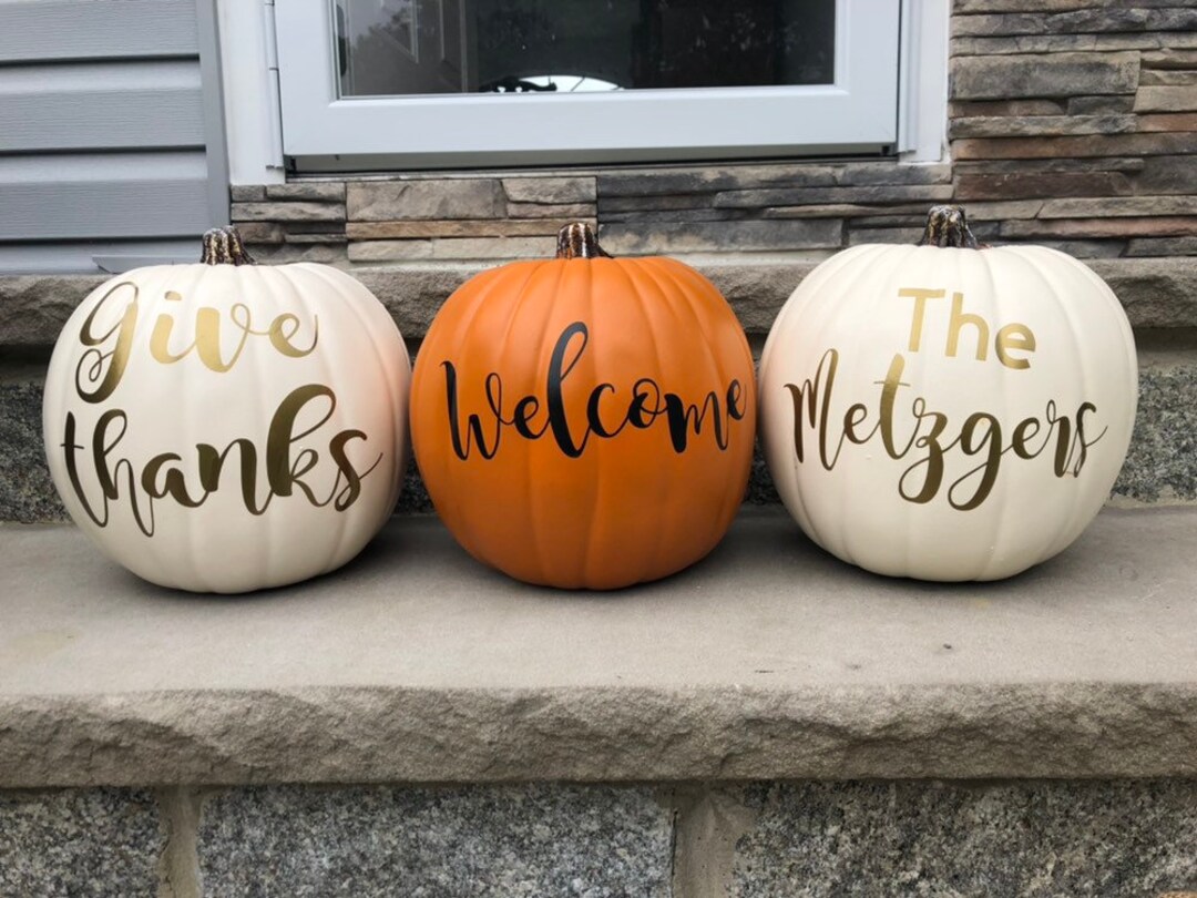 Personalized Pumpkins - Etsy