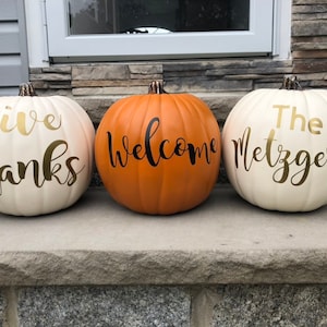 Personalized Pumpkins - Etsy