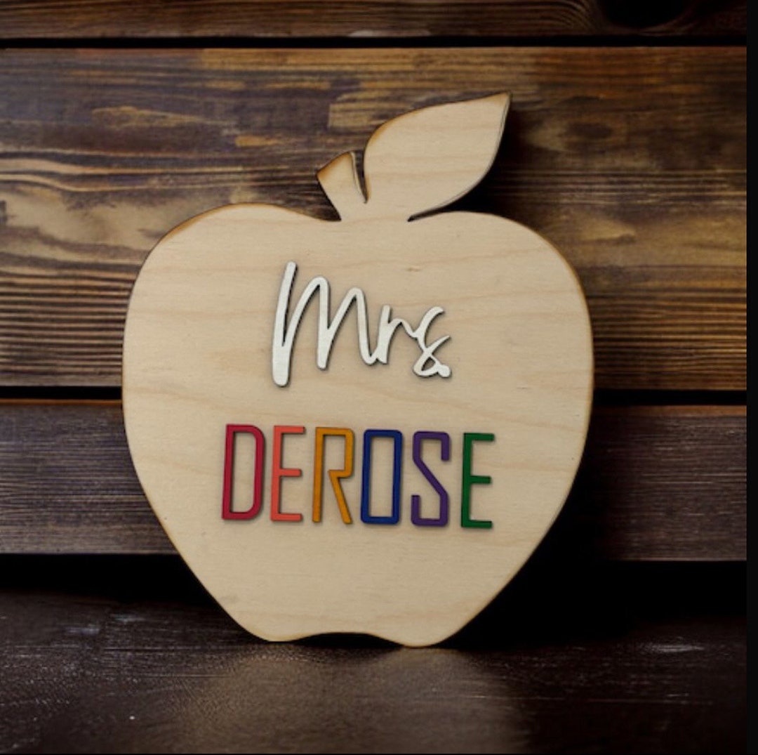 Personalized Teacher Sign - Etsy