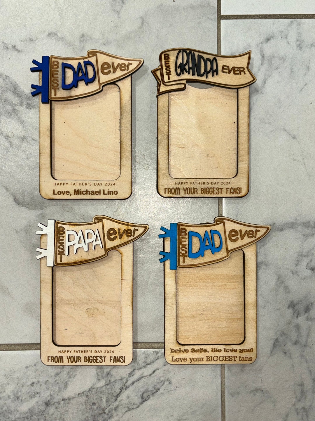 Custom Car Visor Clip, Father's Day Gift Visor Clip Photo Frame, Drive ...