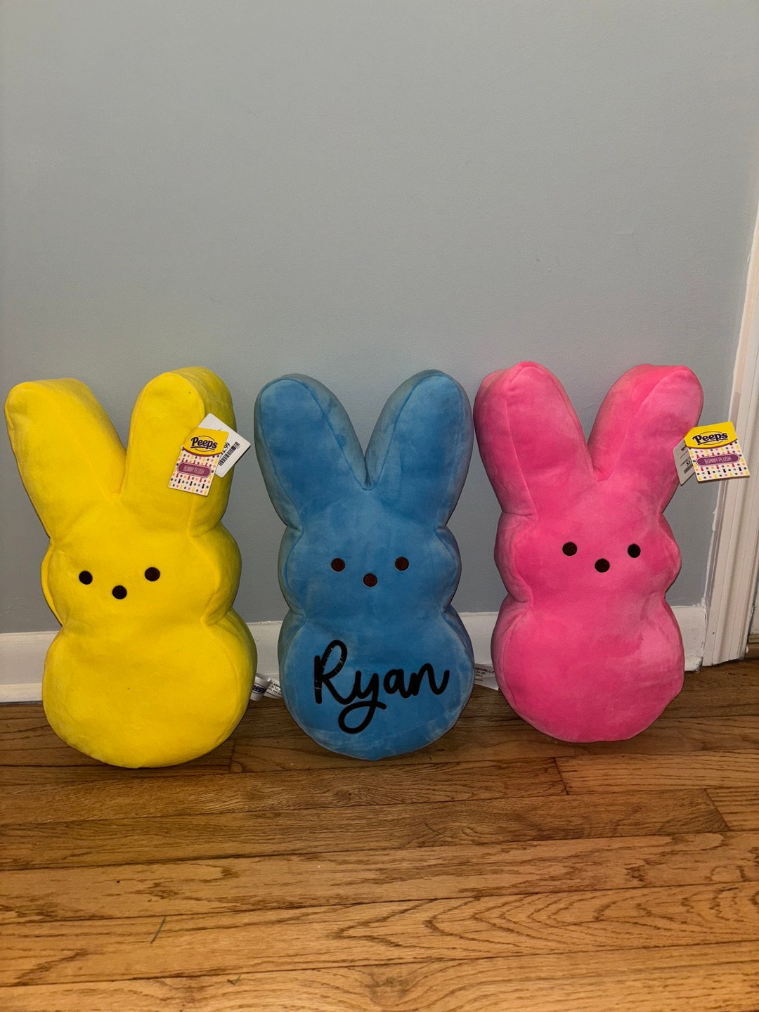 Extra Large 16” Easter Peeps Bunny Plush, Easter Peeps, Personalized ...
