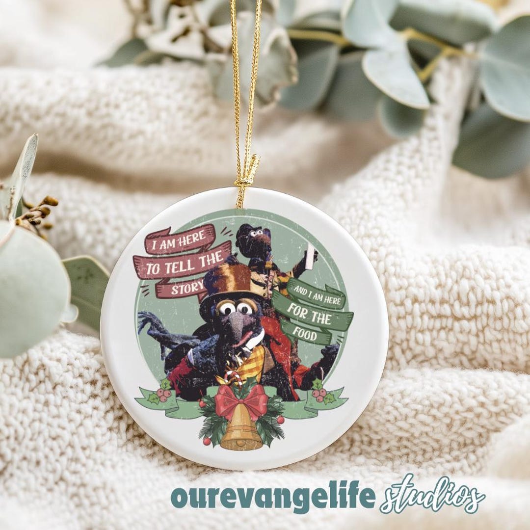 Muppet Christmas Carol Ceramic Ornament, Rizzo and Gonzo, I Am Here to ...