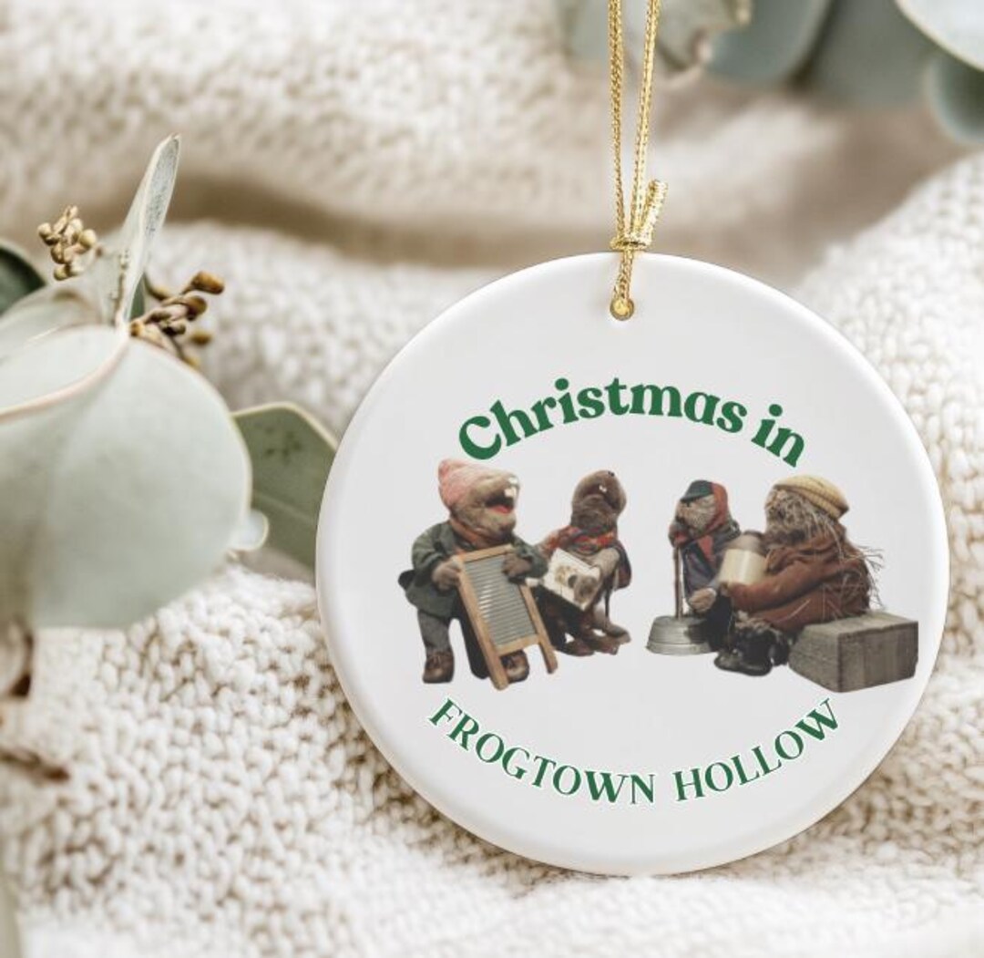 Emmet Otters Jug-band Christmas Ornament Frogtown Hollow Ceramic ...