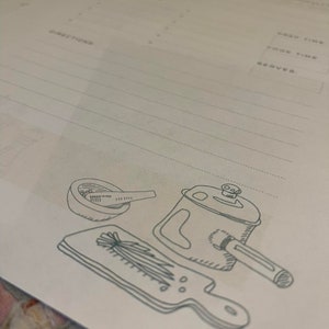 Boho Recipe Sheets - Set of 7 | Create Your Own Recipe Binder - Etsy