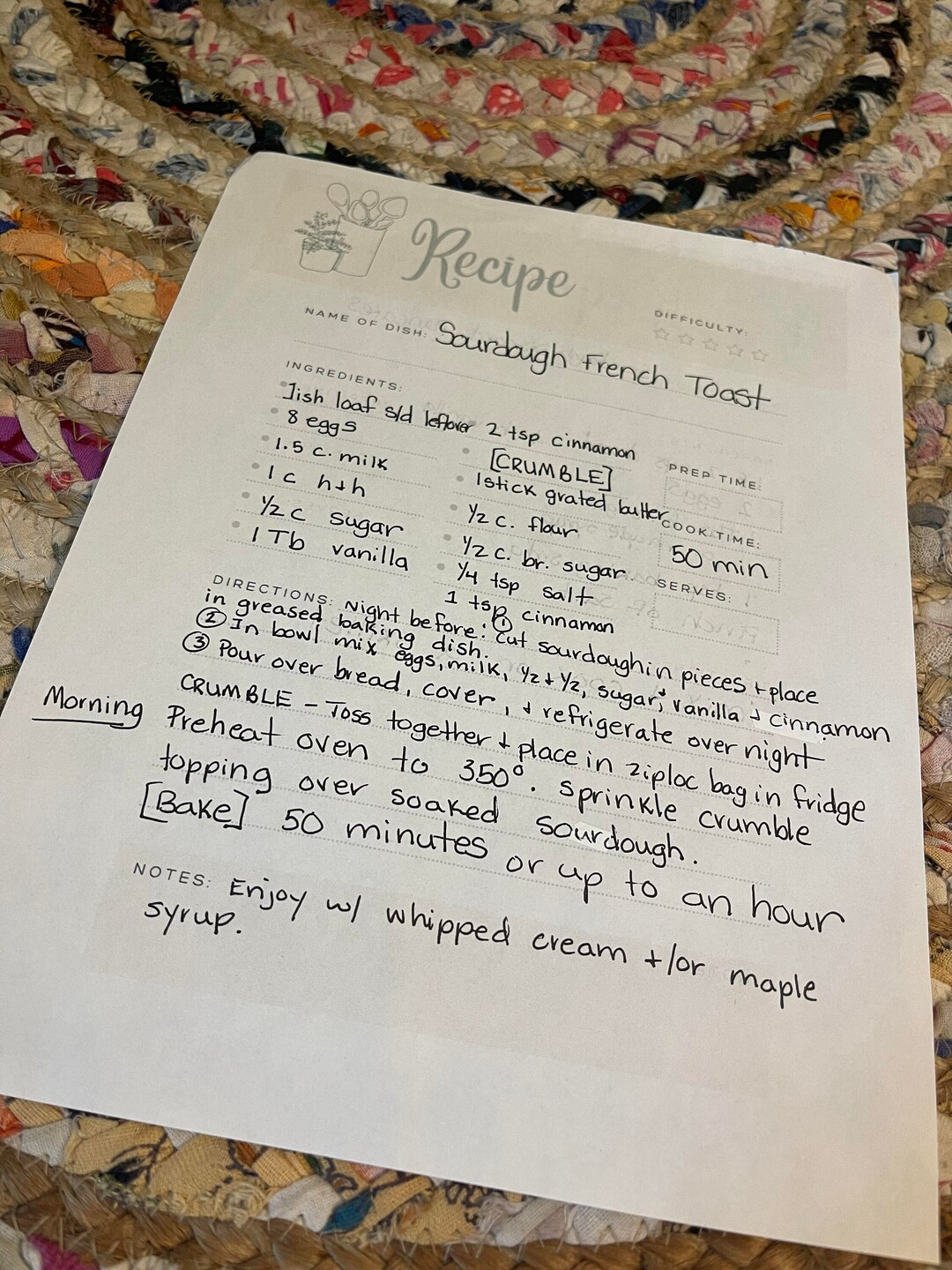 Boho Recipe Sheets - Set of 7 | Create Your Own Recipe Binder - Etsy