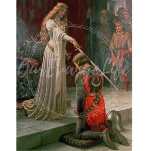 Knighted by Beautiful Woman Knight Princess Victorian Moody Maximalism ...