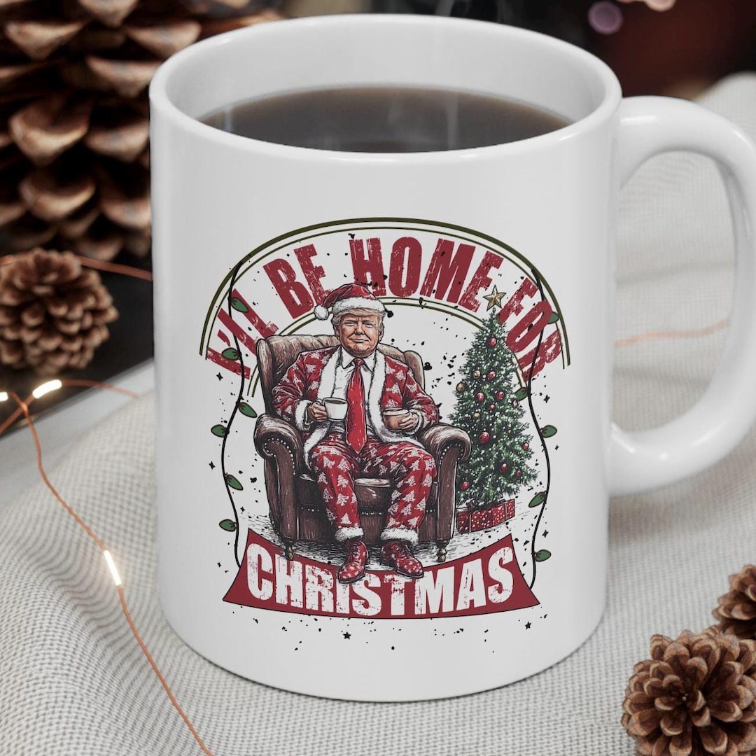 Festive Holiday Ceramic Mug, Christmas Coffee Cup, Christmas Gift, Cozy ...