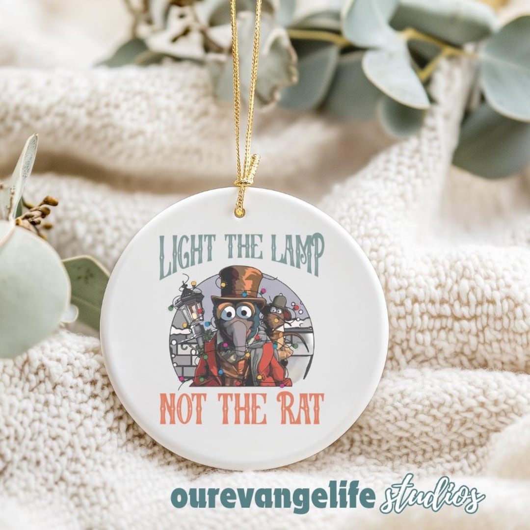 Muppet Christmas Carol Ceramic Ornament, Light the Lamp, Not the Rat ...