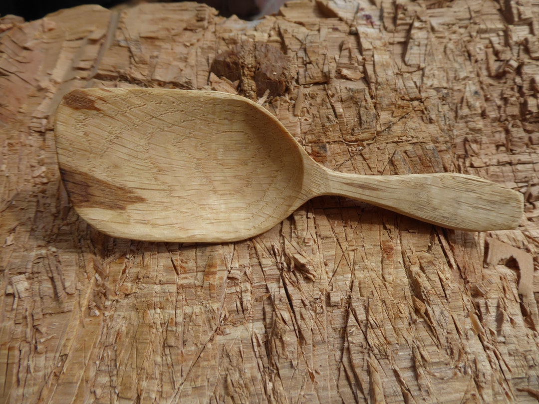 Handcrafted Oak Wood Wooden Scoop / Spoon Short Handle - Etsy