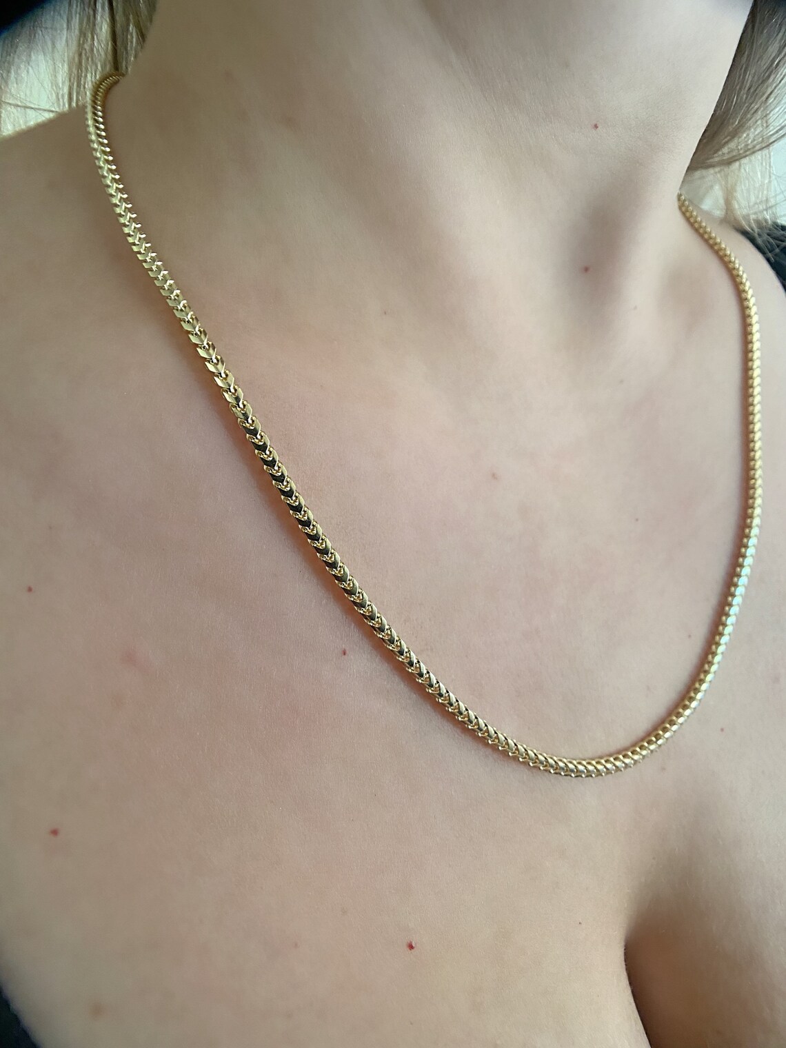 14k Franco Chain. Roundish Franco Gold Chain. 2.2mm Franco. Mens Chains ...