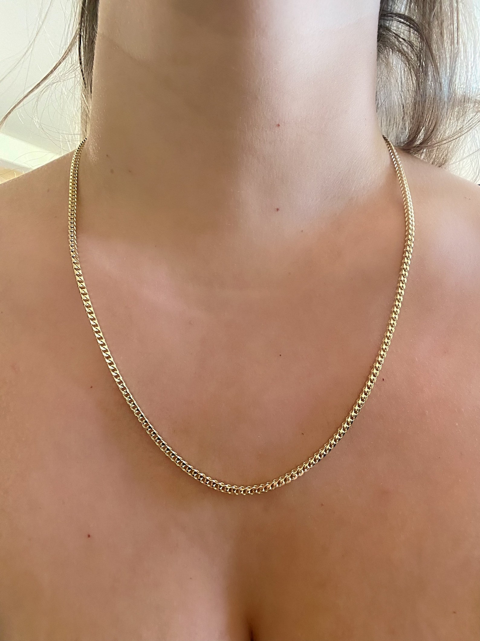 14k Franco Chain. Roundish Franco Gold Chain. 2.2mm Franco. Mens Chains ...
