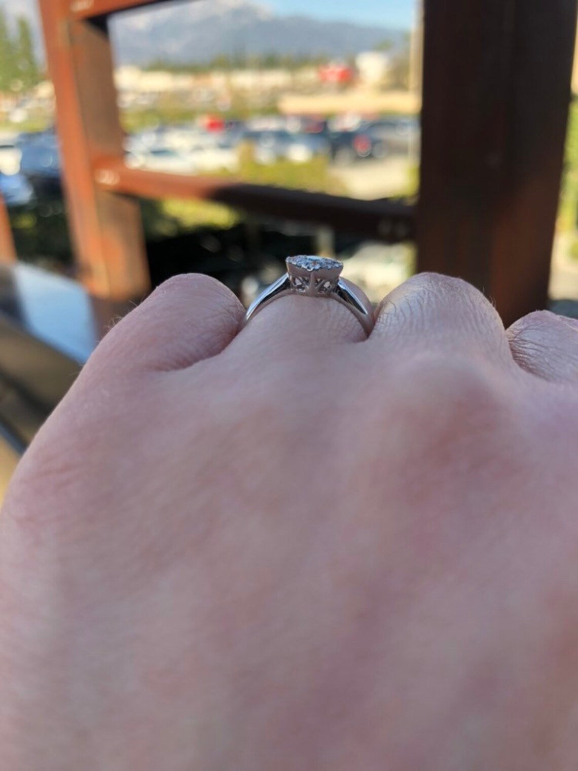 Diamond heart shape engagement ring. Diamond heart shape | Etsy