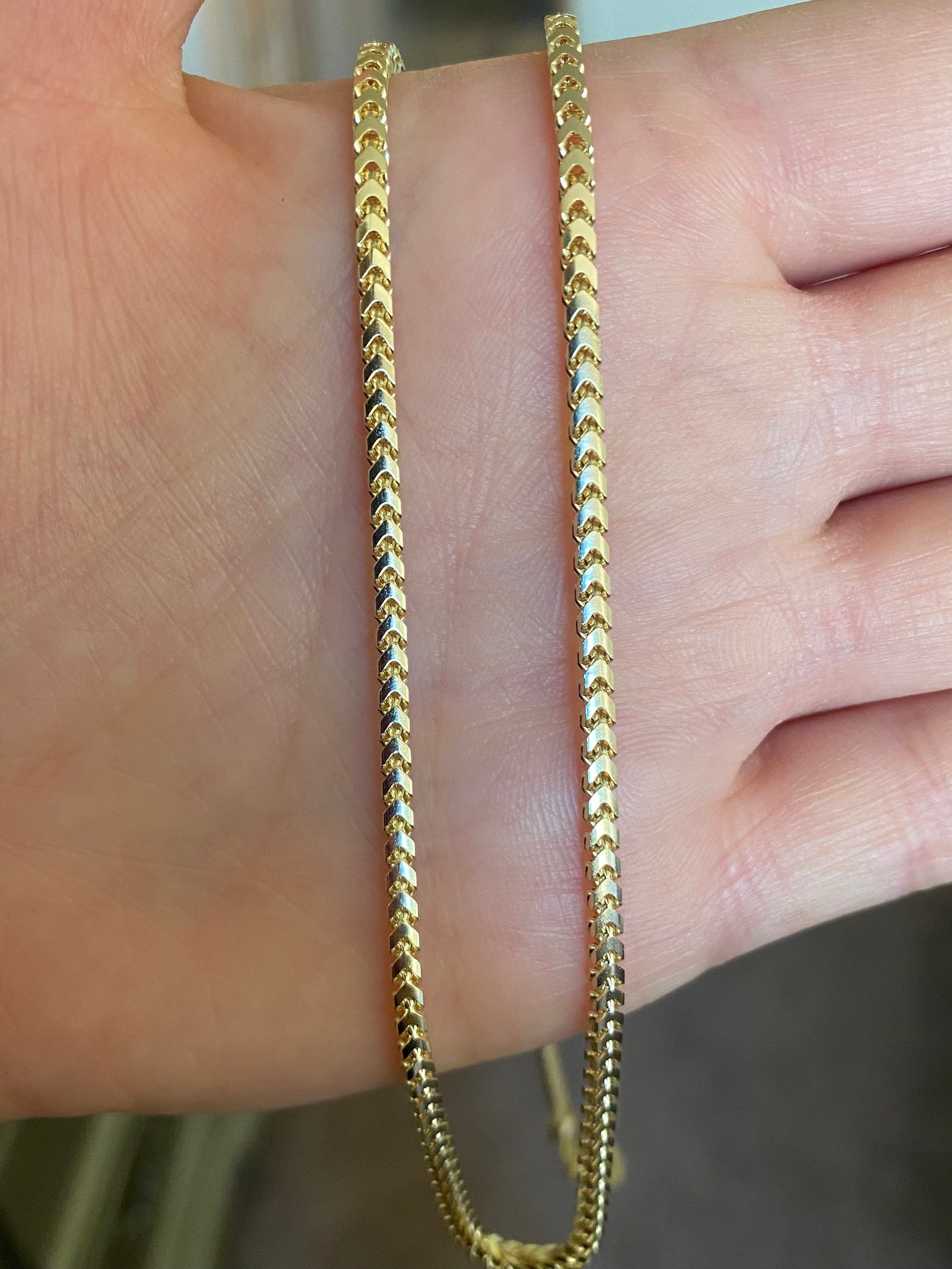 14k Franco Chain. Roundish Franco Gold Chain. 2.2mm Franco. Mens Chains ...