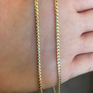 14k Franco Chain. Roundish Franco Gold Chain. 2.2mm Franco. Mens Chains ...