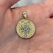 14k Solid Gold Saint Benedict Medallion. CSSML Cross Gold Pendant ...
