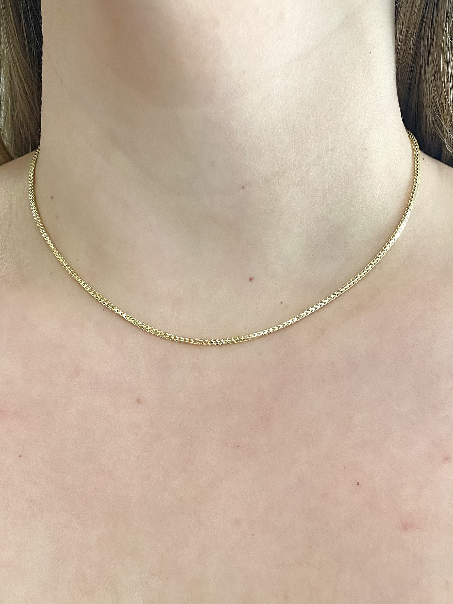 14k Franco Chain. 1.5mm Solid Gold Franco Chain. Unisex Chain. - Etsy