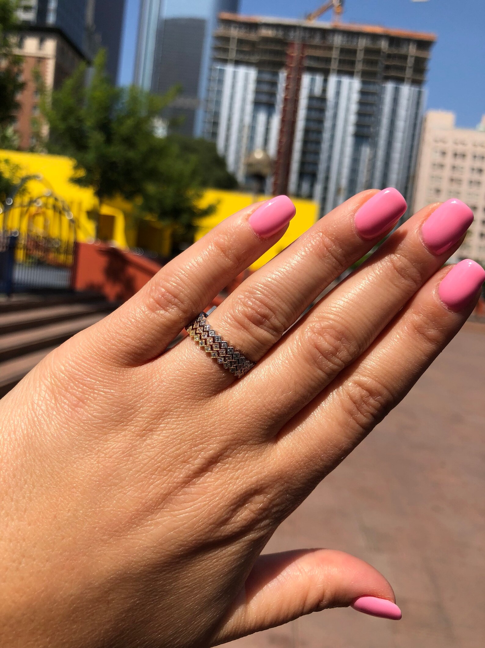 Tri-color Eternity Stackable Bands. Wedding Bands. Anniversary - Etsy