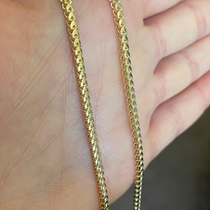 14k Franco Chain. Roundish Franco Gold Chain. 2.2mm Franco. Mens Chains ...