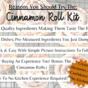 GIFT DIY KIT / Cinnamon Roll Box / Kitchen Baking Set / Corporate Event ...