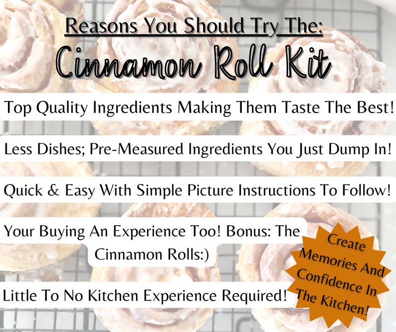 GIFT DIY KIT / Cinnamon Roll Box / Kitchen Baking Set / Corporate Event ...