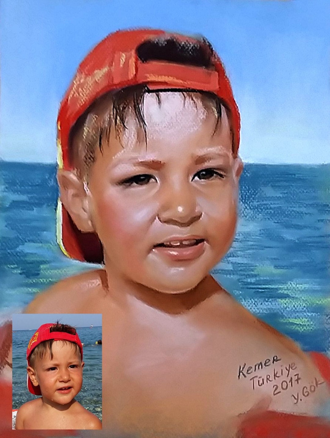 Hand Painted Custom Portrait From Photo, Soft Pastel Art - Etsy