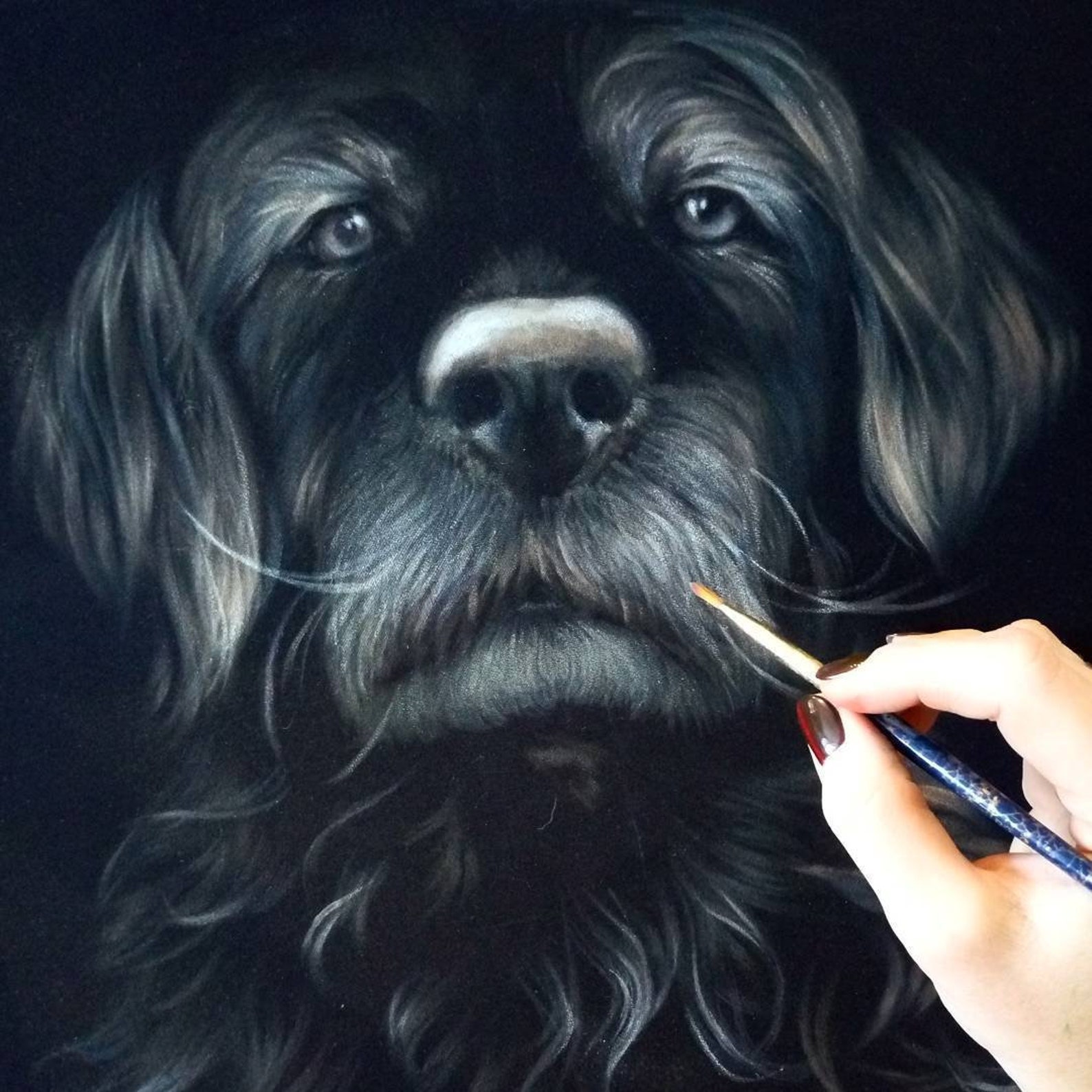 Custom Pet Portrait. Original Pet Art. Memorial Portrait Pet. - Etsy