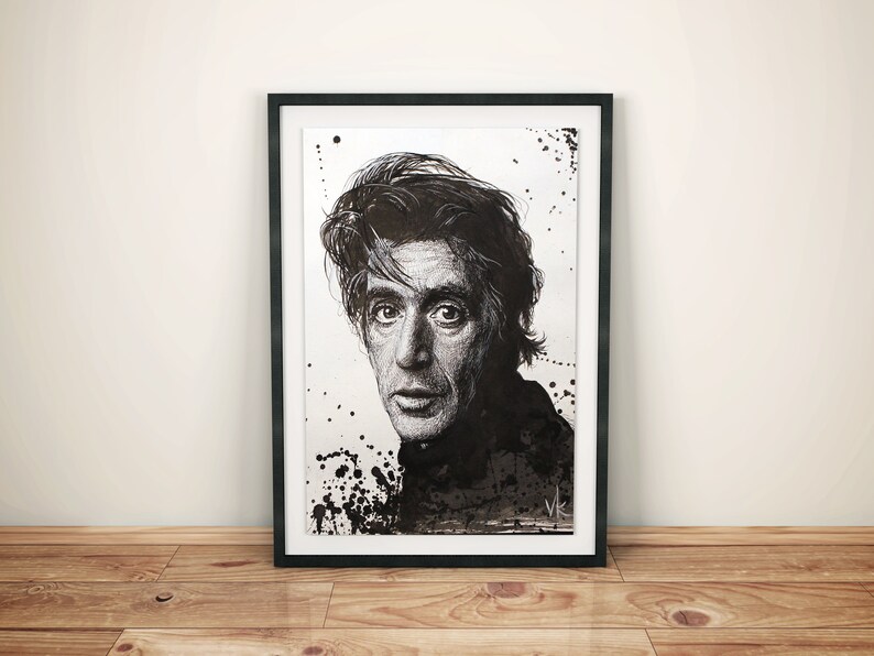 Al Pacino Portrait. Original Handmade Artwork. Portrait in | Etsy