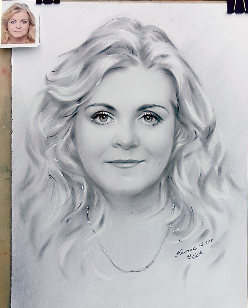 Custom Sketch by Photo. Personalized Gift. Custom Portrait - Etsy