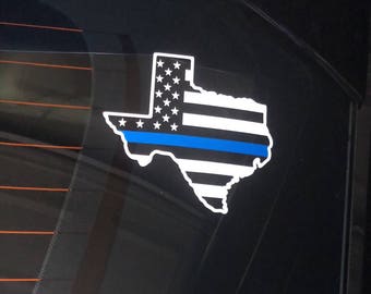 Thin Blue Line Decal (1,000+ Items) | Etsy