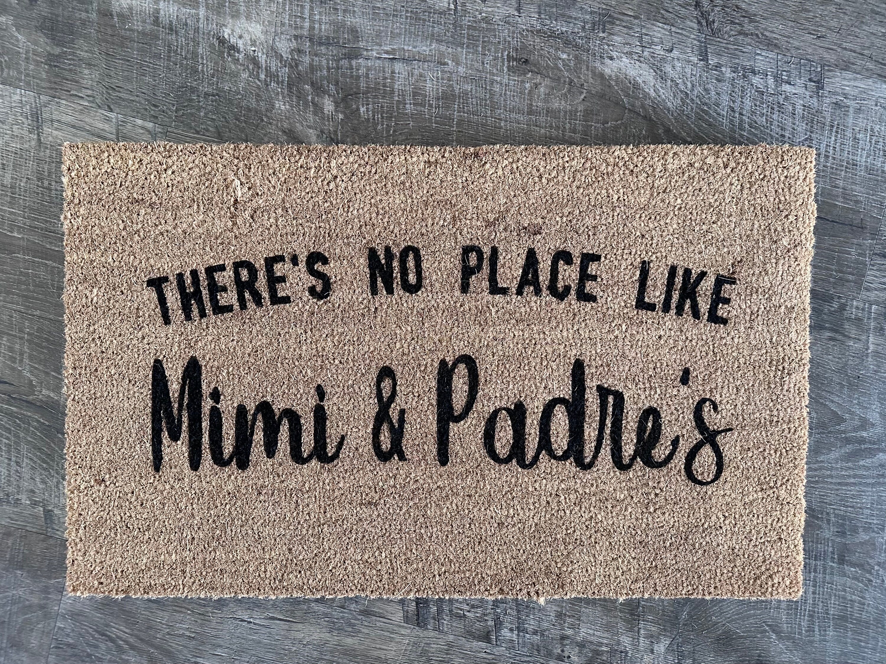 Grandparent Doormat, Custom Grandparent Mat, There’s No Place Like ...