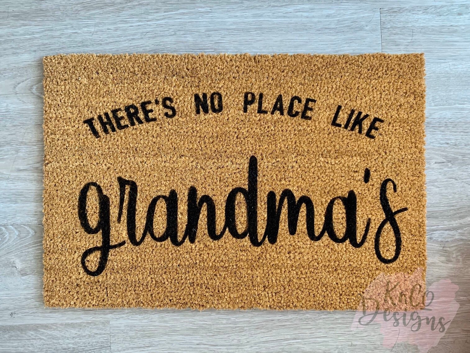 Grandparent Doormat, Custom Grandparent Mat, There’s No Place Like ...
