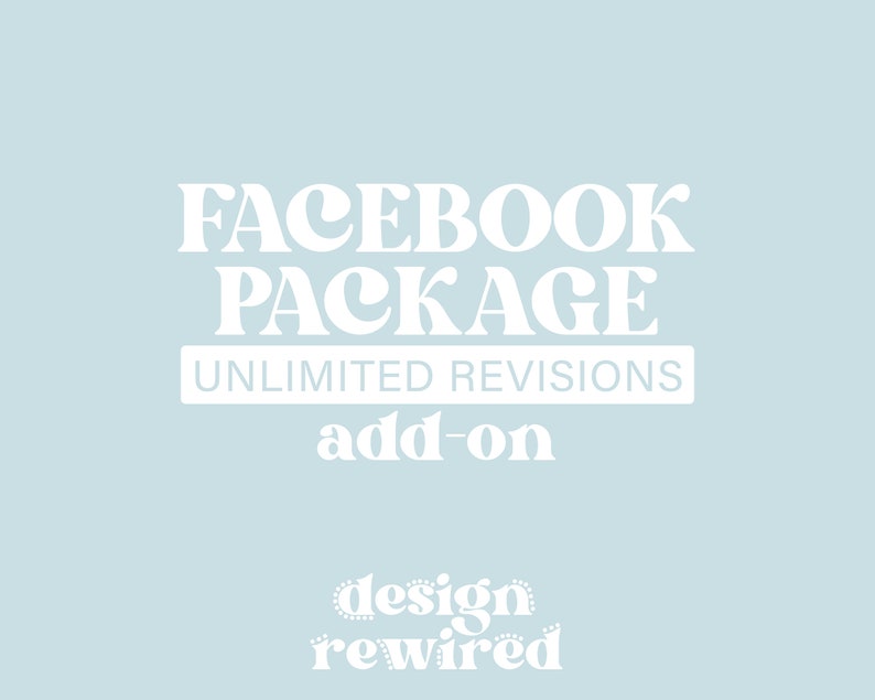 Facebook Cover Add-on Facebook Cover Design Add-on With | Etsy