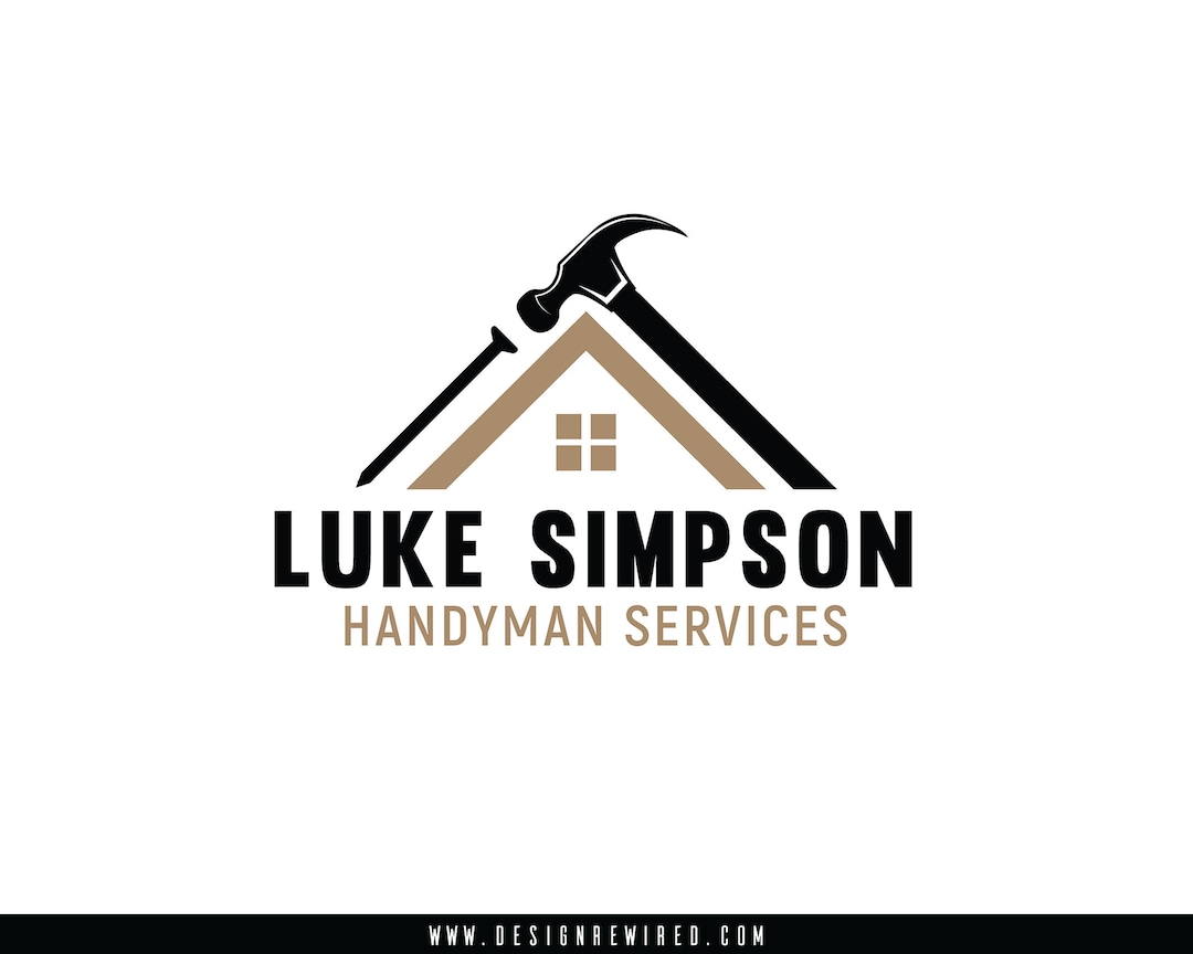 Premade Logo · Handyman Logo · Home Repair Logo · Home Maintenance Logo ...
