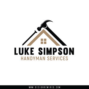 Premade Logo · Handyman Logo · Home Repair Logo · Home Maintenance Logo ...