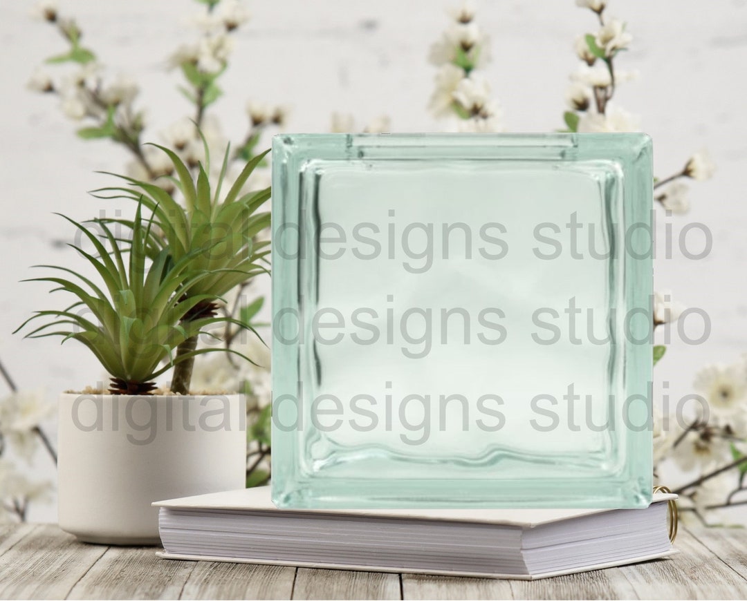 Decorative Glass Block Mockup for Your Vinyl Designs JPEG Digital ...