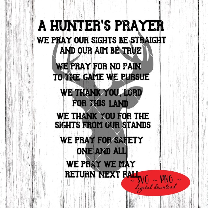 Hunters Prayer - Etsy