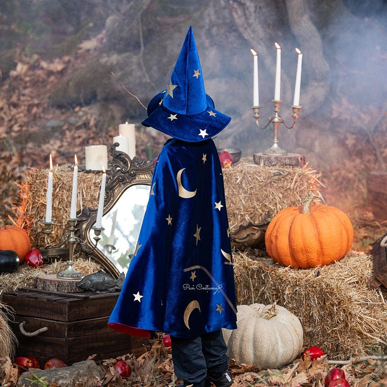 Wizard Hat and Wizard Costume, Halloween Outfit - Etsy