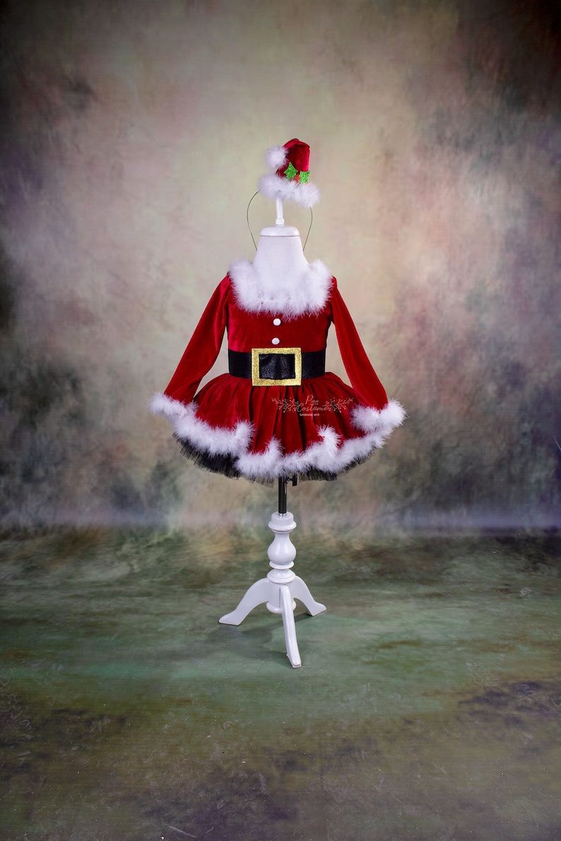 Mrs. Santa Claus Costume for Girls Toddler Christmas Dress - Etsy