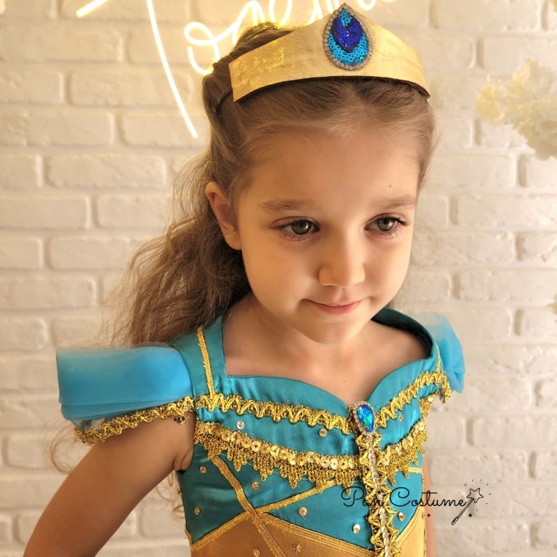 Disney Inspired Princess Jasmine Costume Kids Party Dress - Etsy
