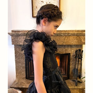 Wednesday Addams Costume, Wednesday Prom Dress - Etsy