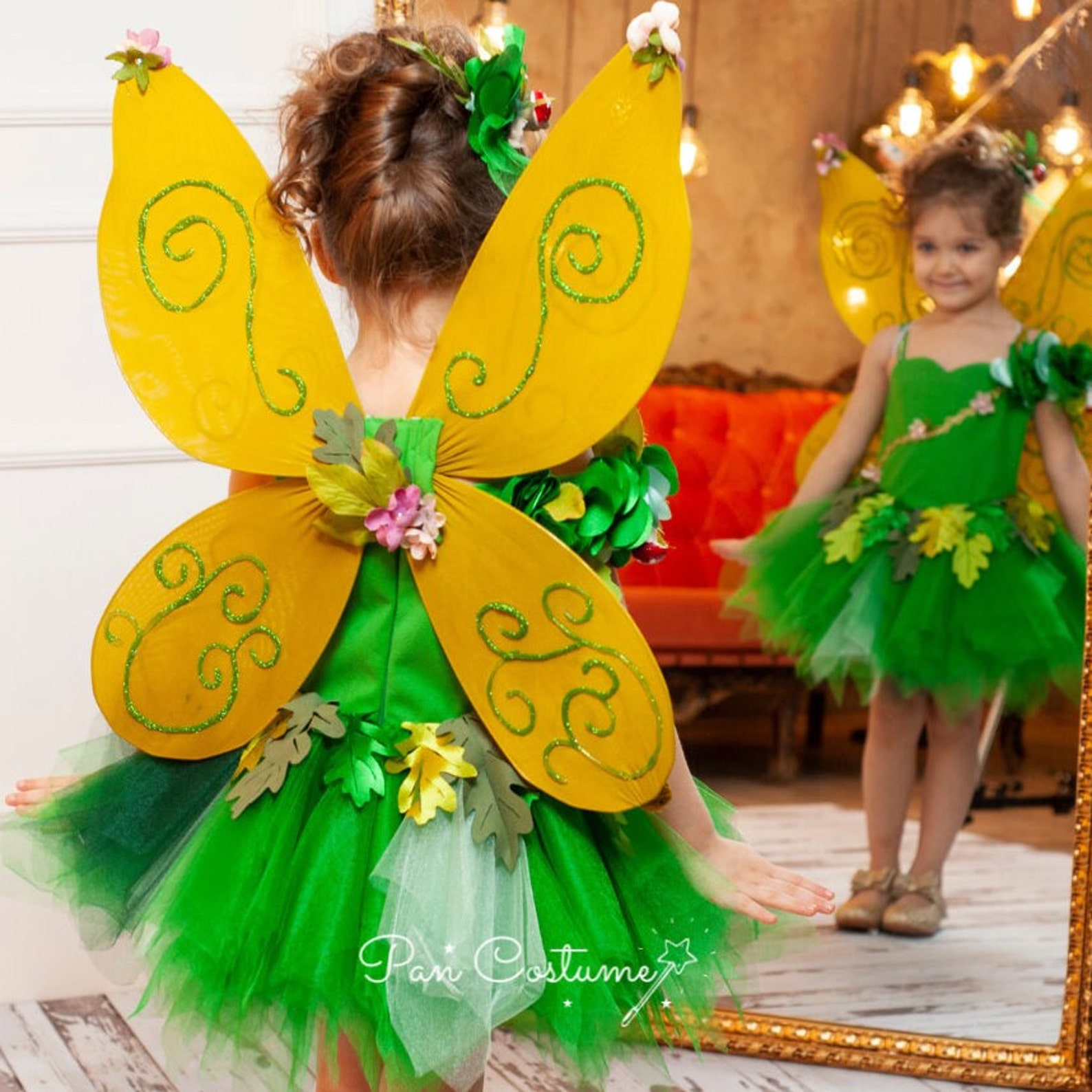 Tinkerbell Fairy Costume Tinkerbell Birthday Dress for Girl - Etsy