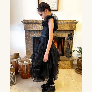 Wednesday Addams Costume, Wednesday Prom Dress - Etsy