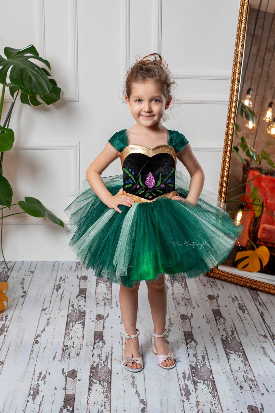 Princess Anna Dress, Anna Costume for Toddler, Princess Anna Birthday ...