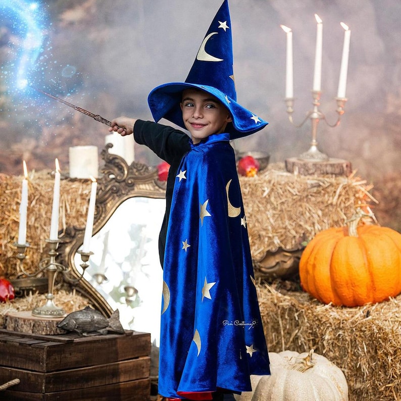Wizard Hat and Wizard Costume, Halloween Outfit - Etsy