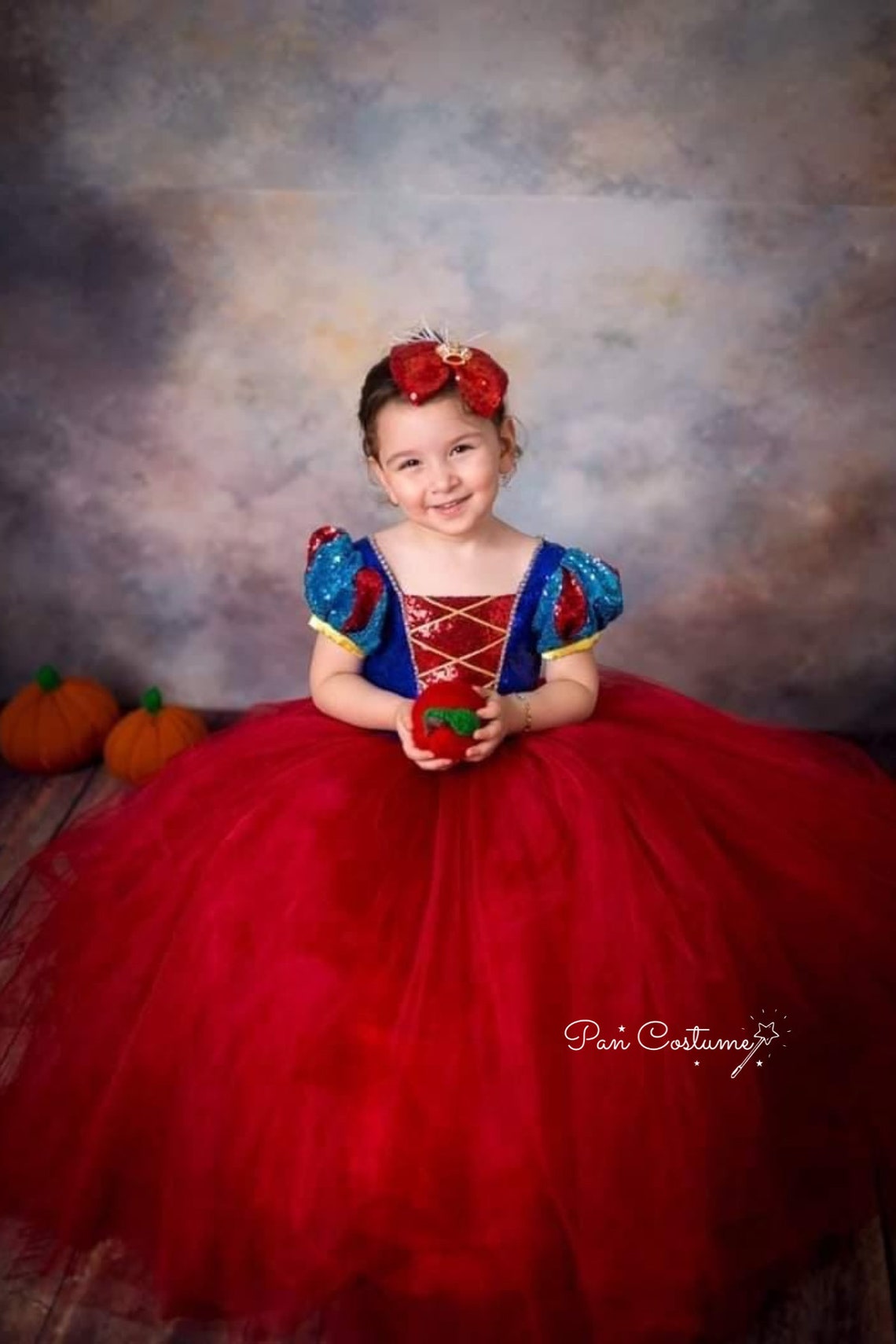 Red Snow White Costume Snow White Birthday Dress Red Skirted - Etsy
