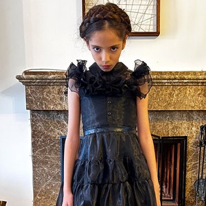 Wednesday Addams Costume, Wednesday Prom Dress - Etsy