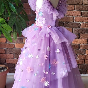 Encanto Inspired Isabella Dress for Girls, Isabella Madrigal Costume ...